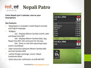 12 most popular nepali android apps | PPTX