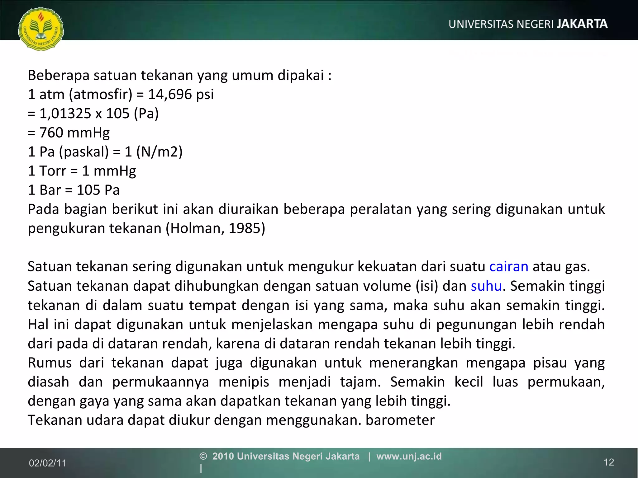 Termodinamika (1- 2) m tekanan | PPT
