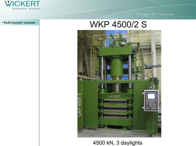 12 multi daylight presses | PPT
