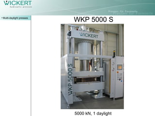 12 multi daylight presses | PPT