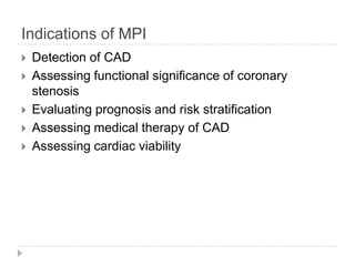 Myocardial perfusion imaging SPECT basics | PPTX