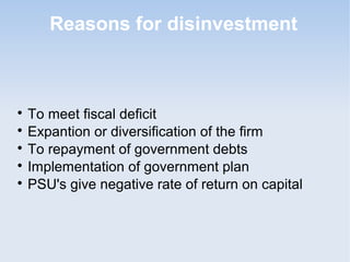 dis investment policy | PPT
