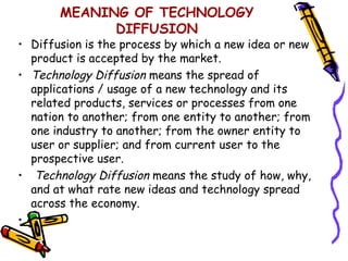 technology diffusion | PPT