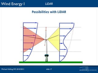 Wind energy II. Lesson 2. Wind speed measurement | PDF