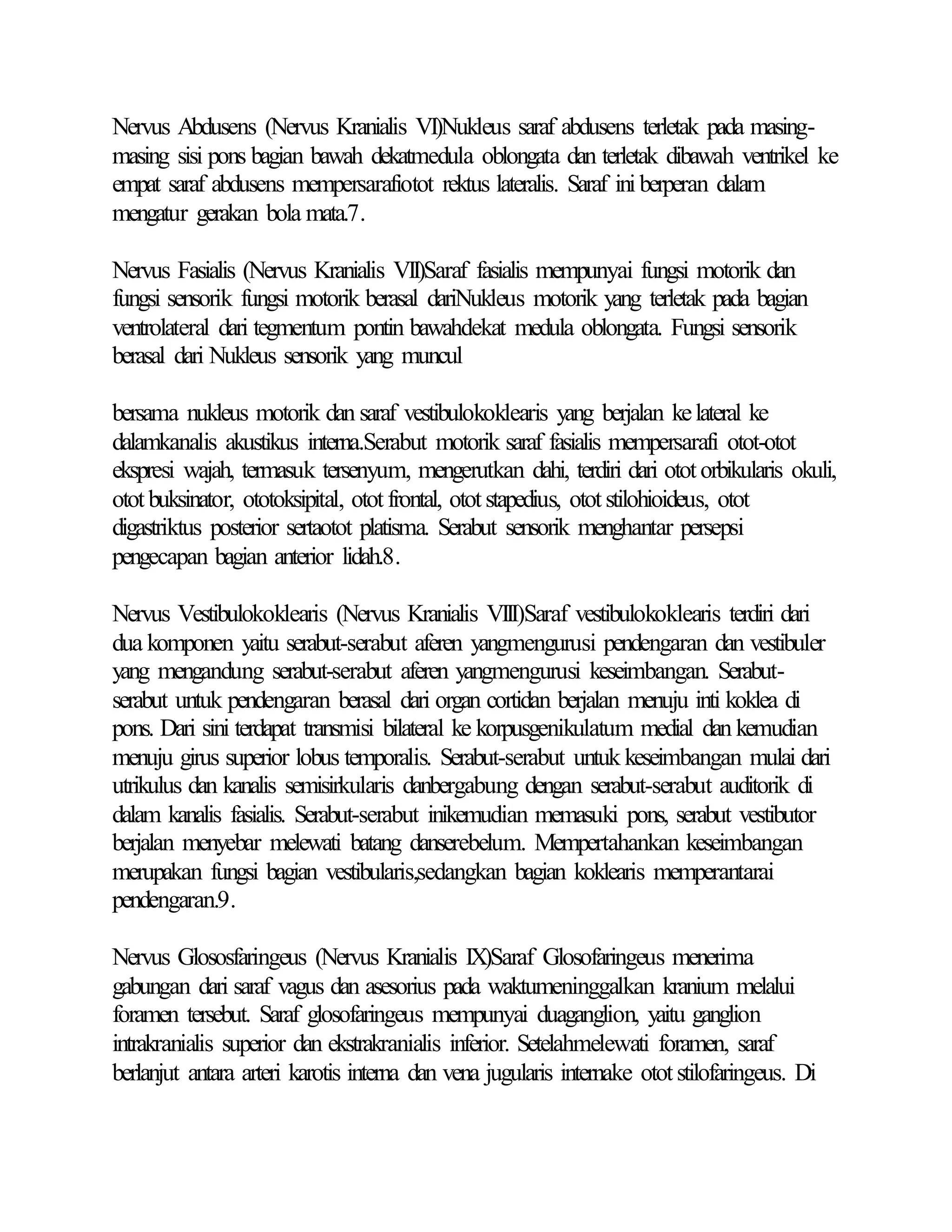 12 nervus kranialis | DOCX