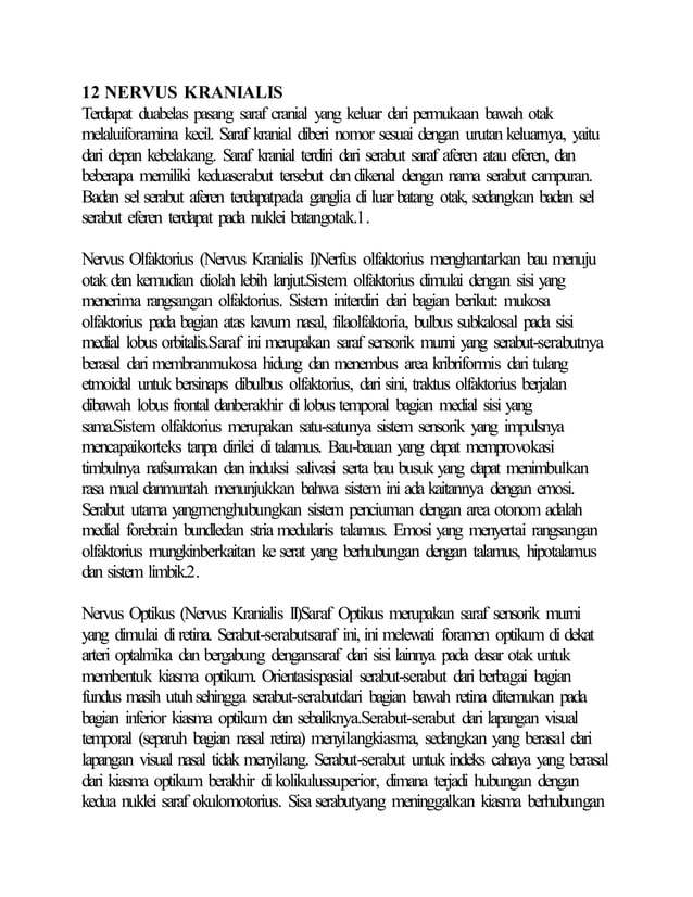 12 nervus kranialis | DOCX