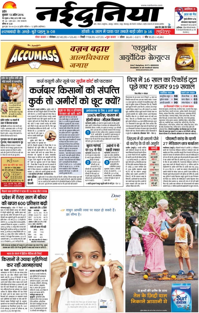 Naidunia ePaper 13 April 2016 | PDF
