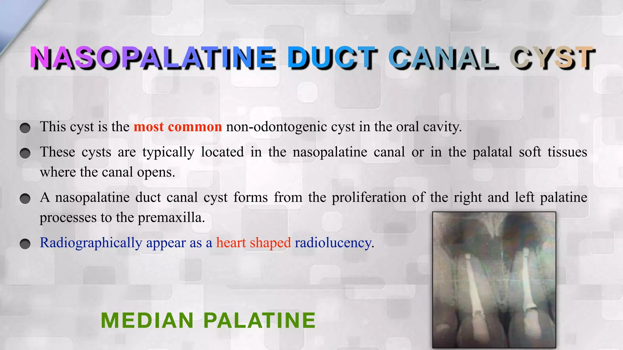 Non Odontogenic Cysts | PDF