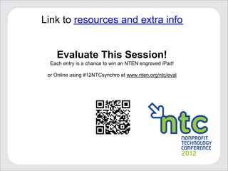 #12 ntcsynchro::From Silo'd to Synchro'd | PPT