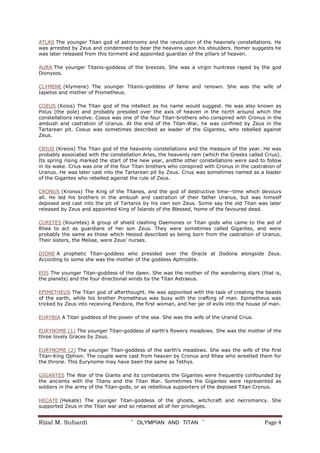 OLIMPIANS AND TITANS | DOCX
