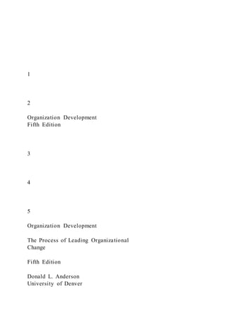 12Organization DevelopmentFifth Edition | PDF