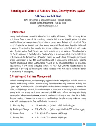 12 Package of Practices_Breeding & Culture_Freshwater Fish Species ...
