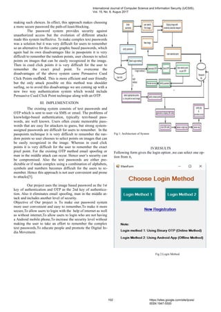 Persuasive Cued Click Point Password with OTP | PDF