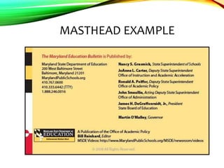 12 parts of a newsletter | PPTX