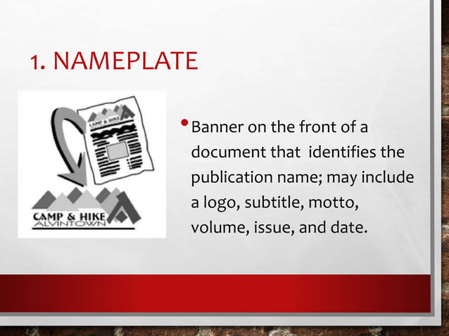 12 parts of a newsletter | PPTX