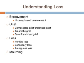 12 personal loss | PPT