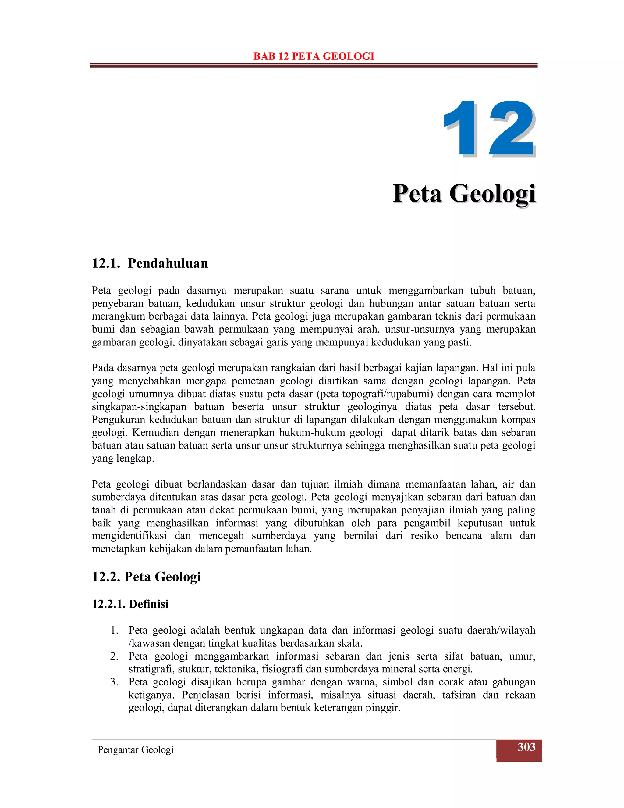 12 peta geologi | PDF