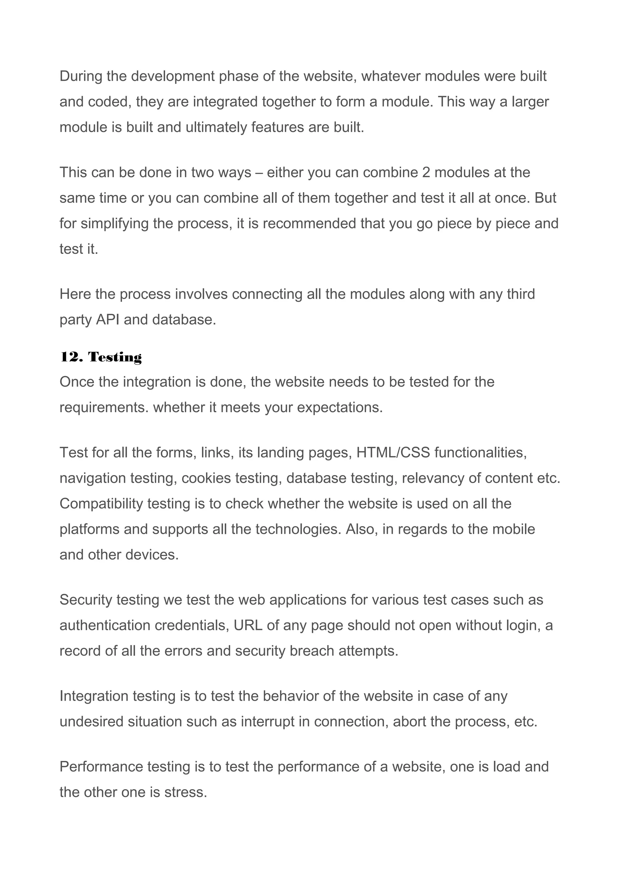 12 Phases of Web Development Life Cycle | DOC