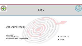 AJAX-Asynchronous JavaScript and XML | PPT
