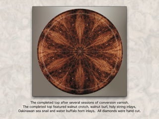 Hand Crafting a 12 Piece Radial Match Table Top | PPT