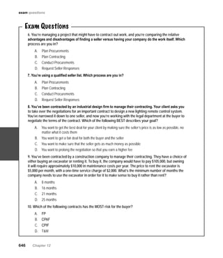 12 pmp procurement management exam | PDF