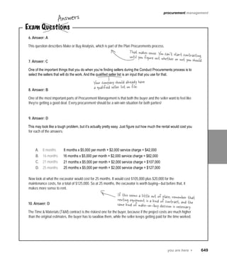 12 pmp procurement management exam | PDF