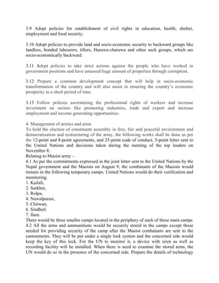 12 point peace agreement | PDF