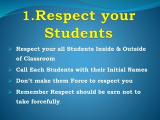 12 Points of Good Teacher | PPTX