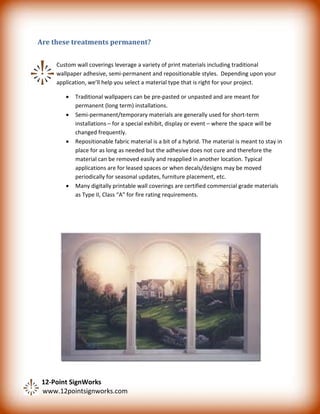 Expand Your Horizons: Custom Wall Coverings | PDF