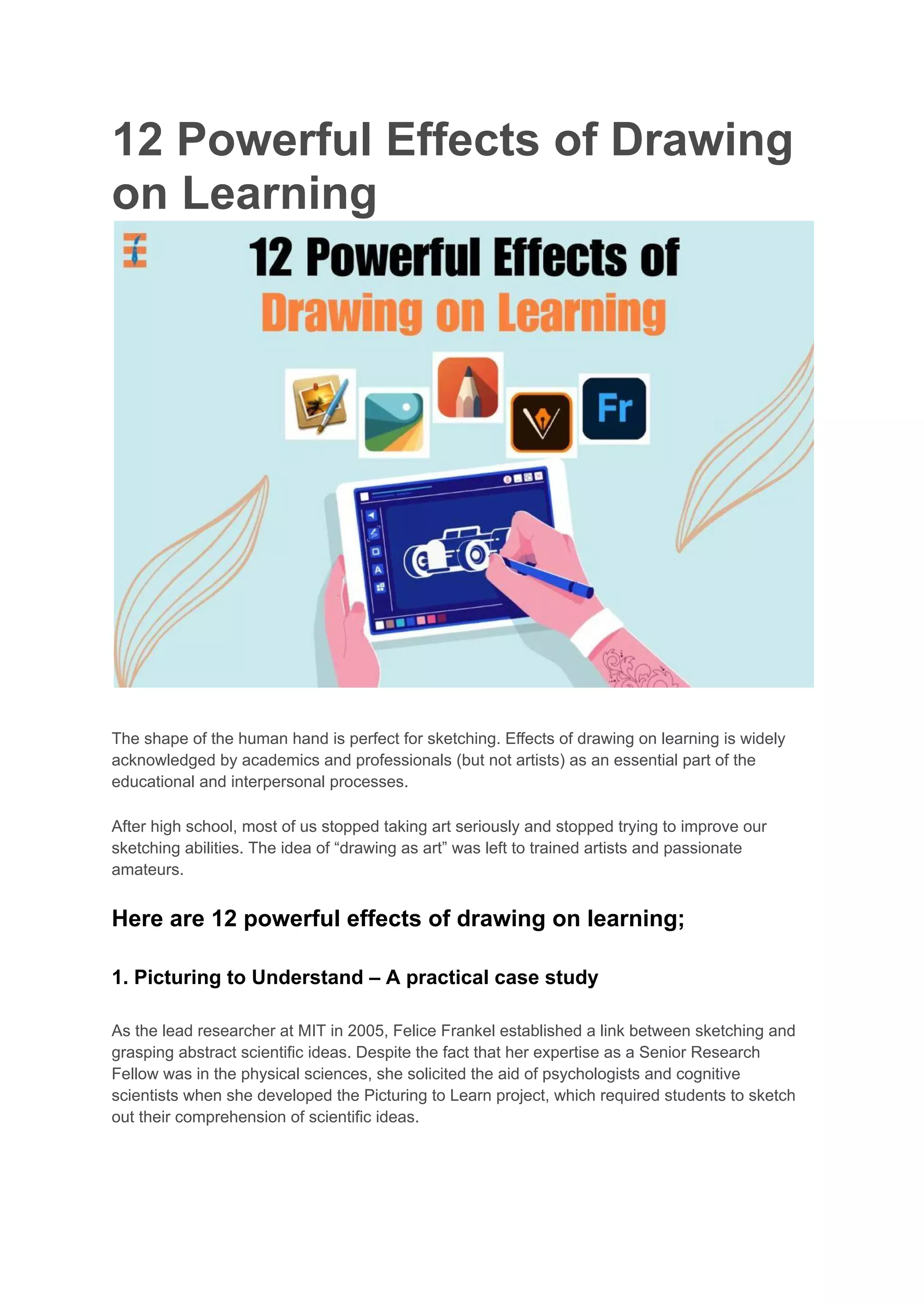 12 Powerful Effects of Drawing on Learning.pdf