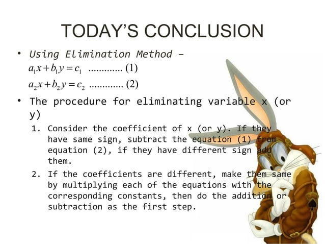 linear equation system with 2 and 3 variables | PPT | Programming Languages | Computing