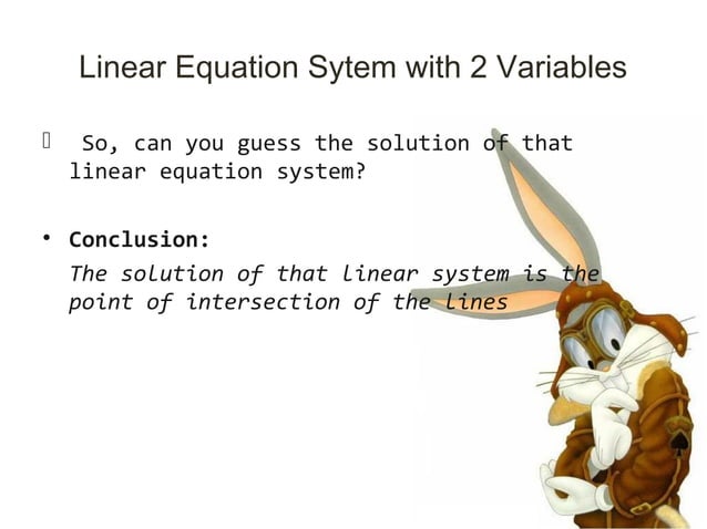 linear equation system with 2 and 3 variables | PPT | Programming ...