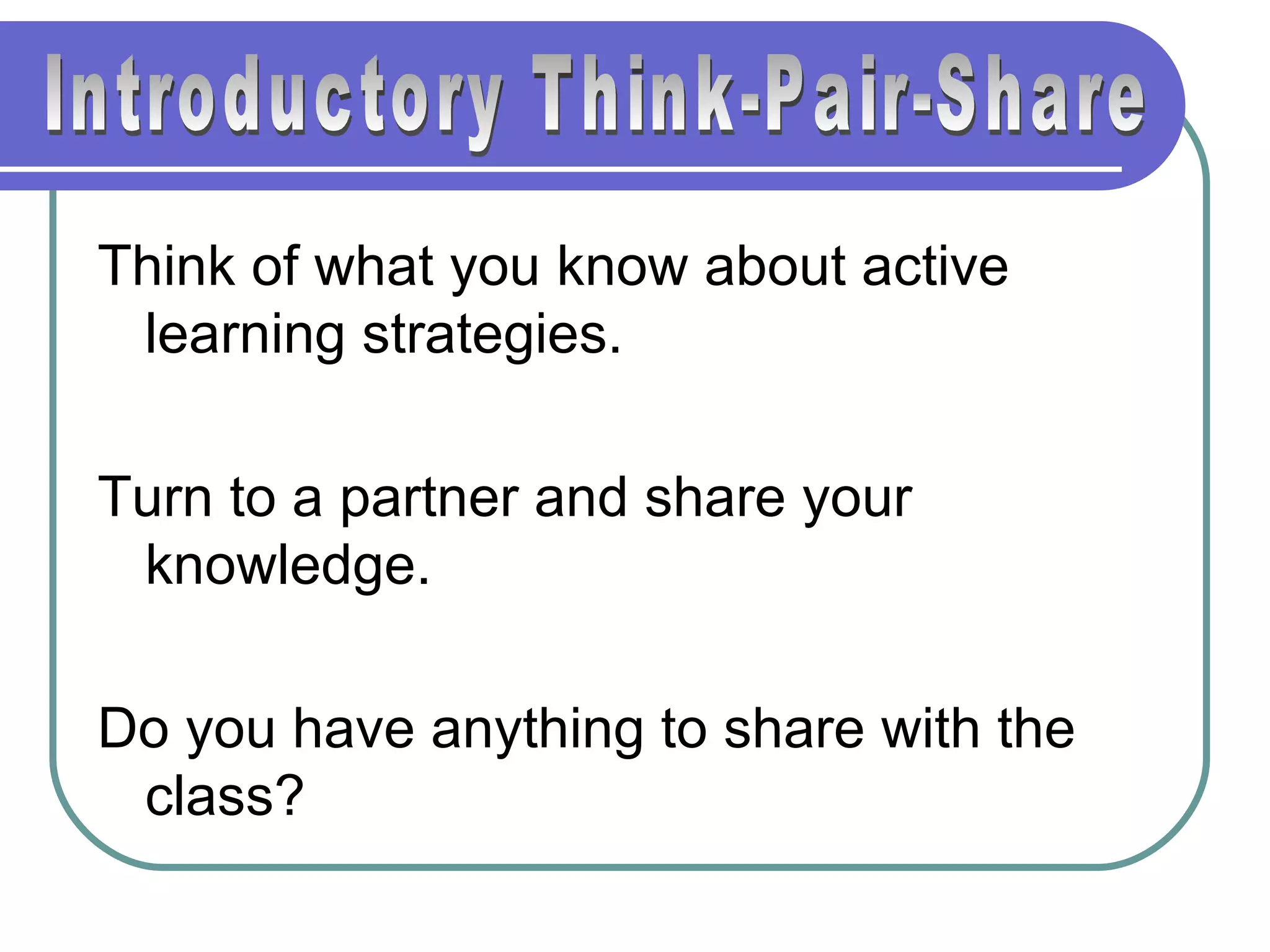 12 Ppt Slides To Activate Lecture | PPT