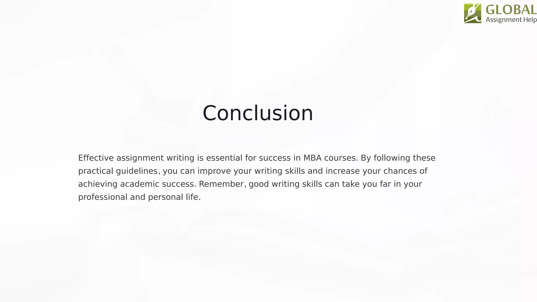 12 Practical Guidelines For Effective MBA Assignment Writing | PDF