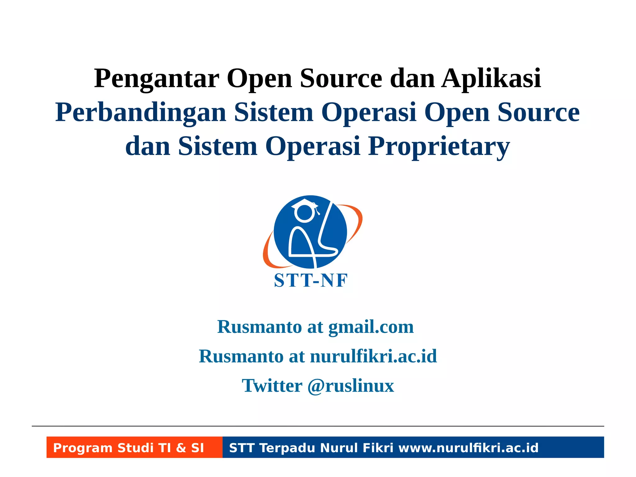 12 presentasi perbandingan_sistem_operasi_open_source_dan_proprietary | PDF