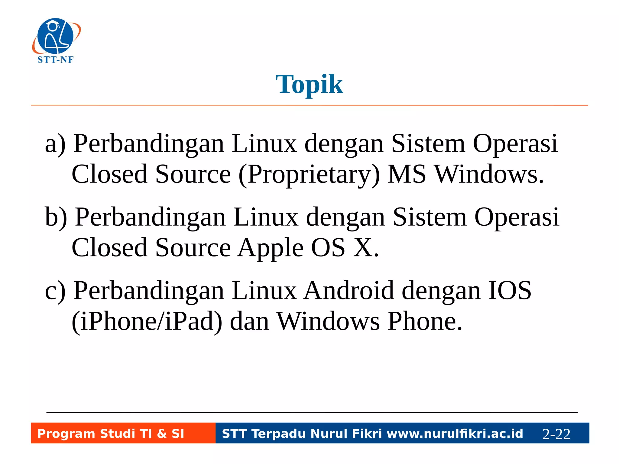 12 presentasi perbandingan_sistem_operasi_open_source_dan_proprietary | PDF