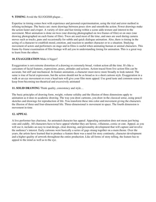 12 Principles Of Animations | PDF