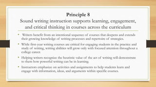 12 Principles of Effective Writing Instructions | PPTX