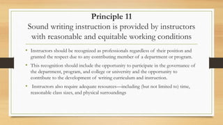 12 Principles of Effective Writing Instructions | PPTX