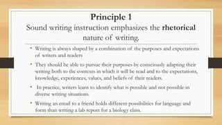 12 Principles of Effective Writing Instructions | PPTX