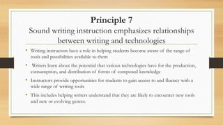 12 Principles of Effective Writing Instructions | PPTX