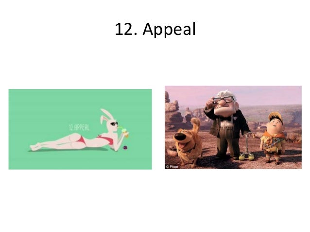 Appeal Animation Principle PRINCIPLES OF ANIMATION – 12 APPEAL