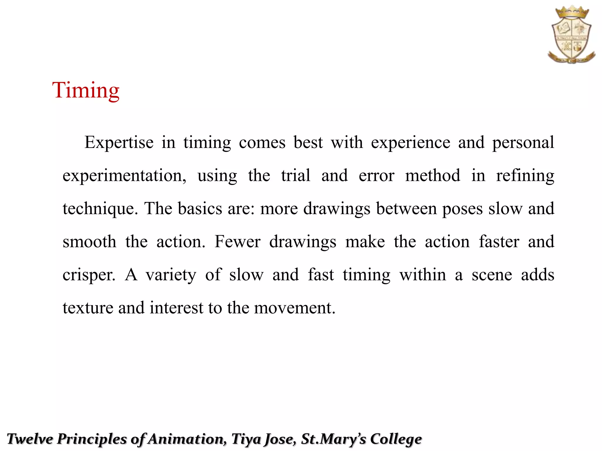 Multimedia:Twelve Principles Of Animation | PPTX