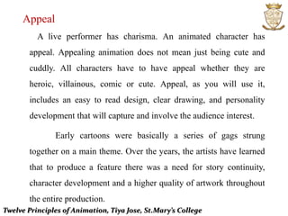 Multimedia:Twelve Principles Of Animation | PPTX