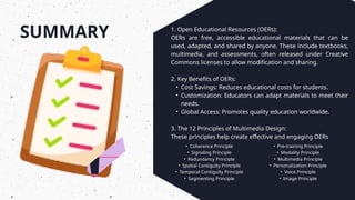 12 Principles of Multimedia Design & Creative Commons License for OER.pptx