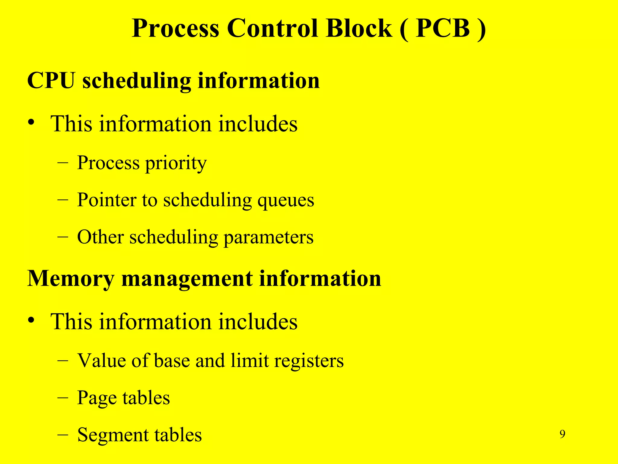 12 process control blocks | PPT | Operating Systems | Computer Software ...