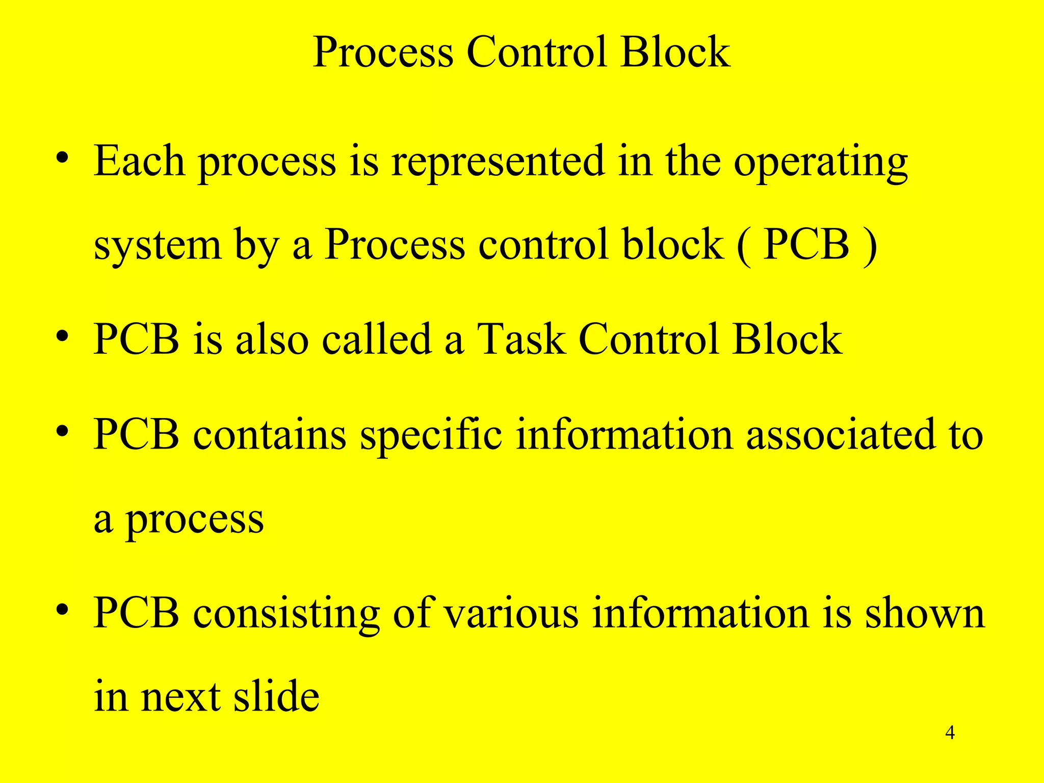 12 process control blocks | PPT