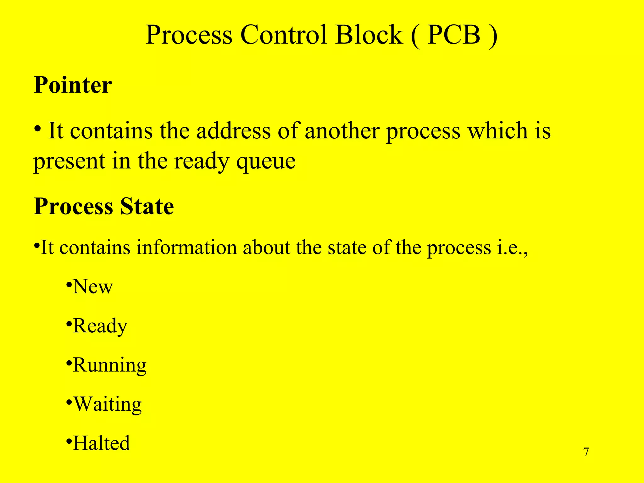 12 process control blocks | PPT