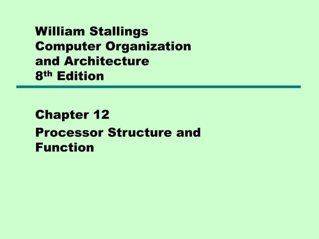 12 processor structure and function | PPT
