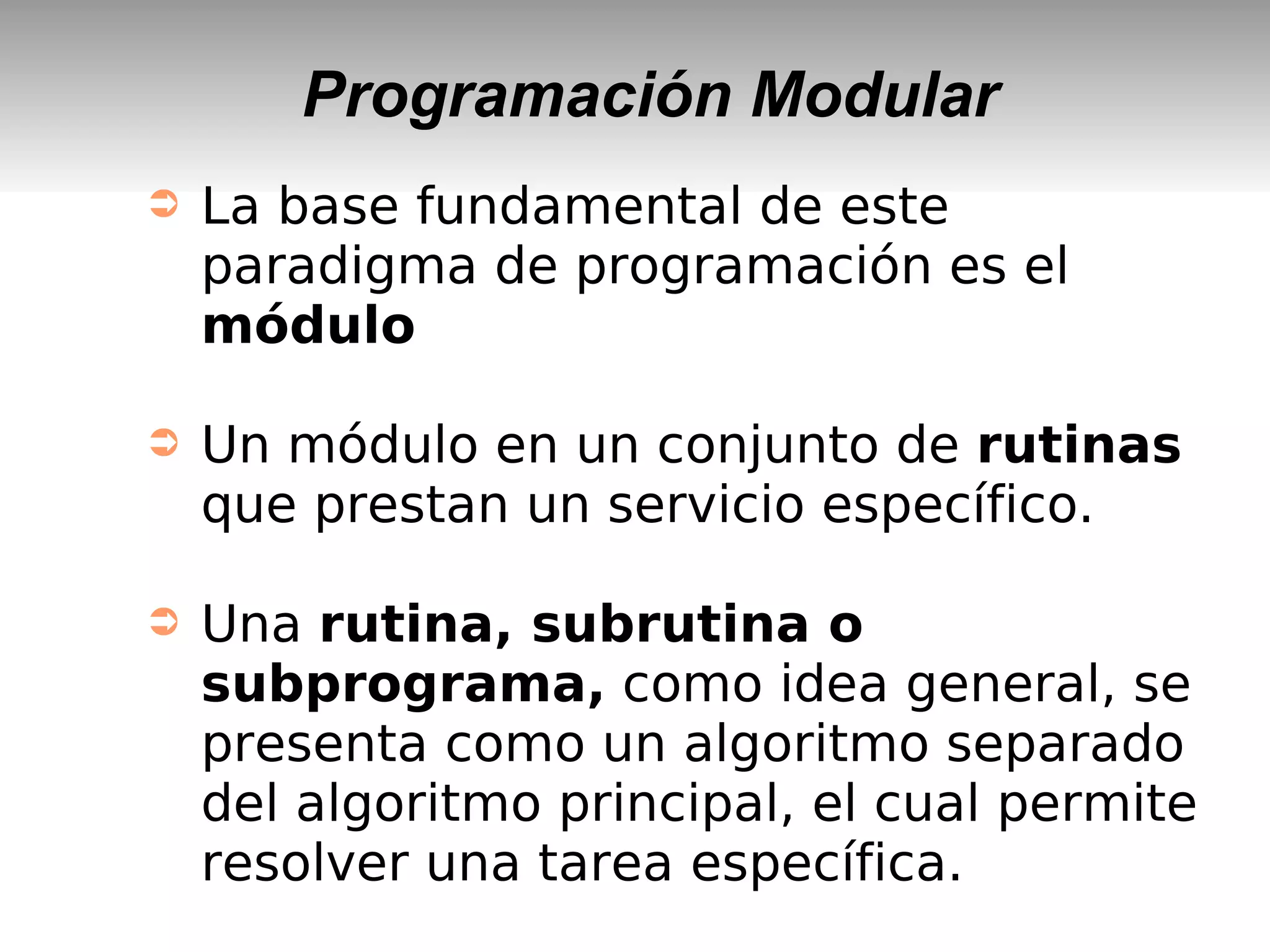 12 programacion modular | PPT